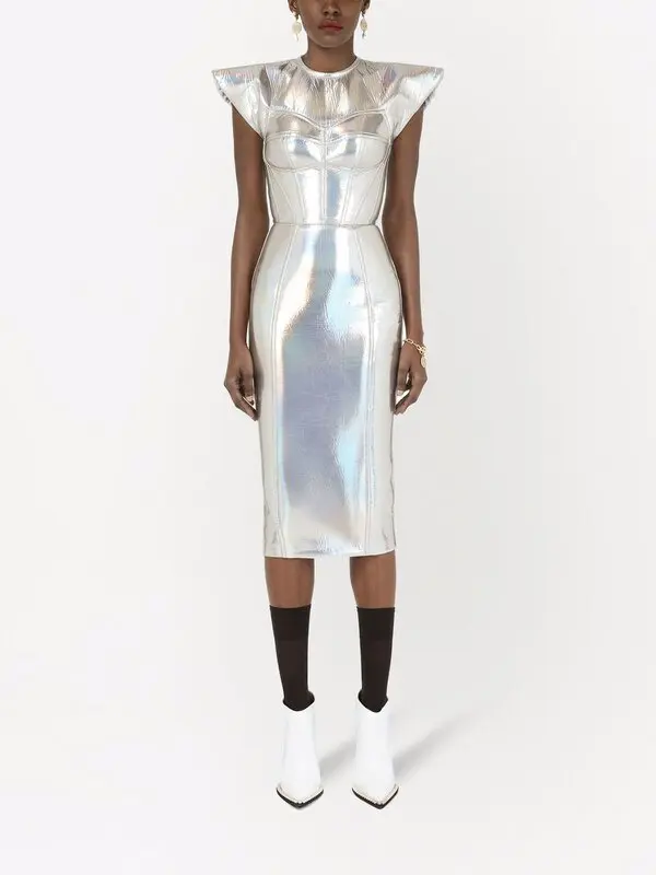 Dolce & Gabbana Metallic-effect Bustier Dress