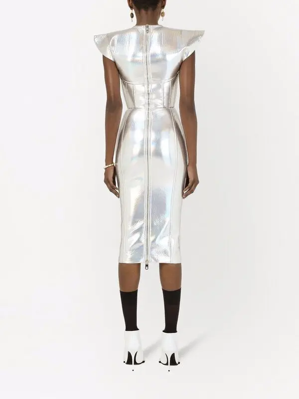 Dolce & Gabbana Metallic-effect Bustier Dress