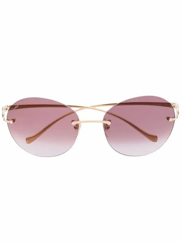 CARTIER Round Frame Sunglasses
