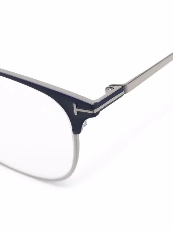 TOM FORD Polished-effect Square-frame Glasses