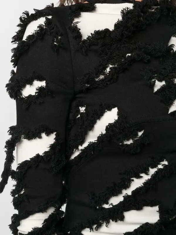 Rick Owens Distressed Rip-detail Gown