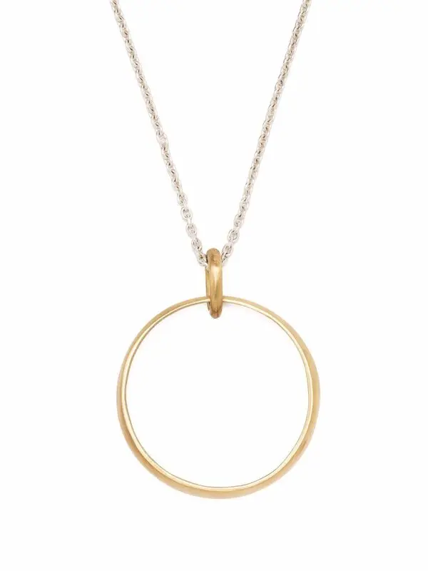PARTS OF FOUR Sphere Slice Charm Necklace - Gold