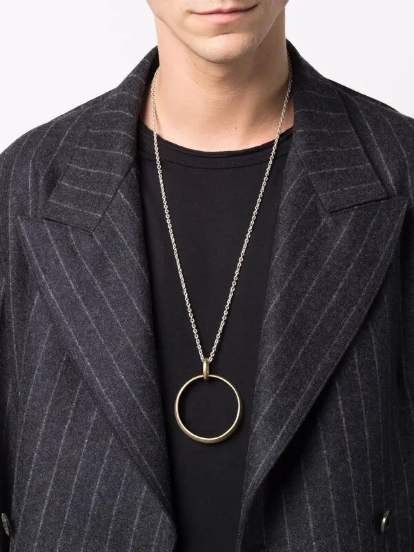 PARTS OF FOUR Sphere Slice Charm Necklace