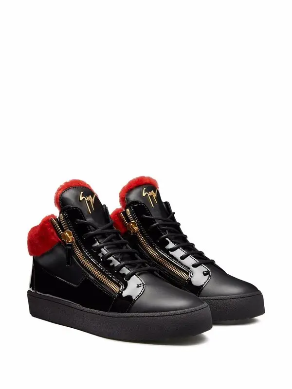 GIUSEPPE ZANOTTI Kriss Winter Mid-top Sneakers - Black