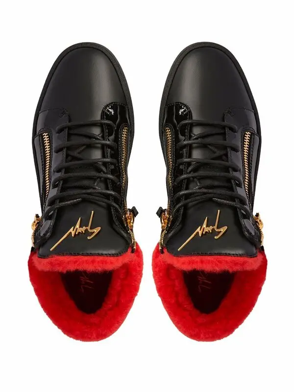 GIUSEPPE ZANOTTI Kriss Winter Mid-top Sneakers - Black