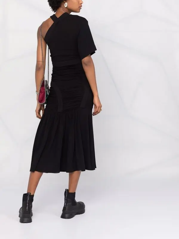 Stella McCartney Single-sleeve Midi Dress