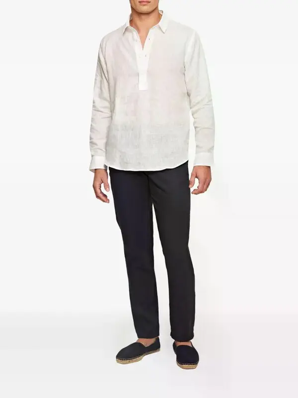 Orlebar Brown Griffon Linen Trousers - Blue