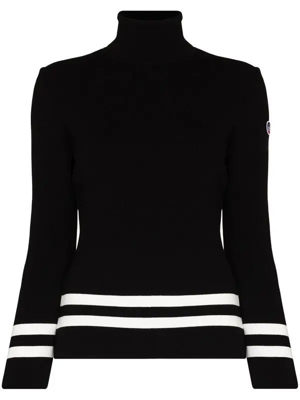 Fusalp Judith Ski Knit Turtleneck Jumper - Black