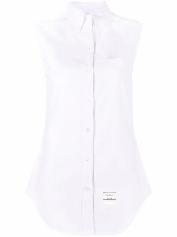 Thom Browne Sleeveless Oxford Shirt