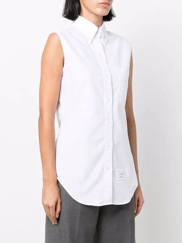 Thom Browne Sleeveless Oxford Shirt