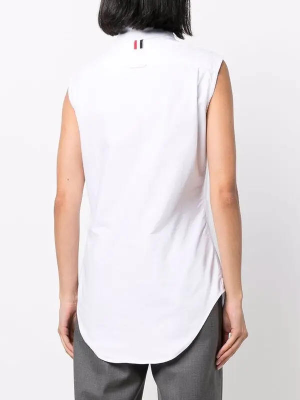 Thom Browne Sleeveless Oxford Shirt
