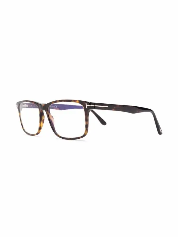 TOM FORD Tortoiseshell-effect Square-frame Glasses