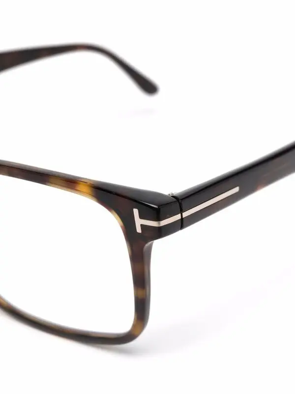 TOM FORD Tortoiseshell-effect Square-frame Glasses