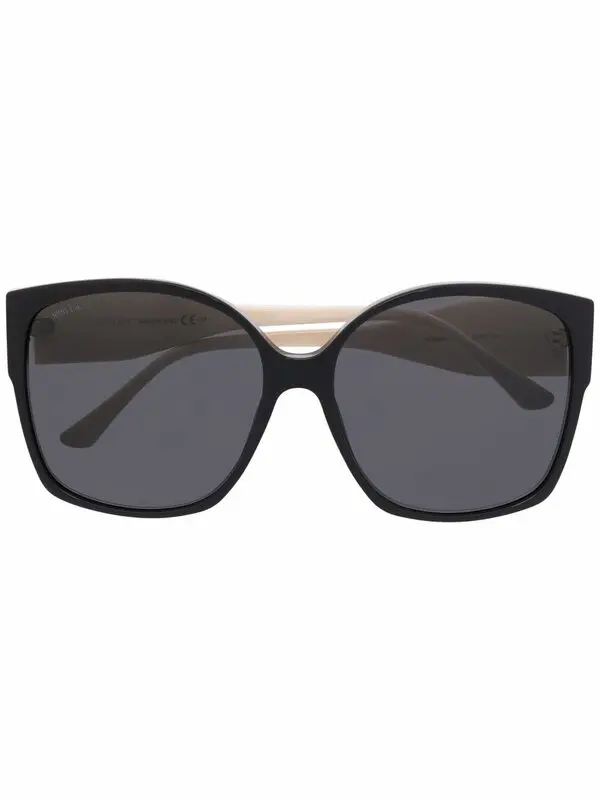 JIMMY CHOO Oversize-frame Sunglasses - Black