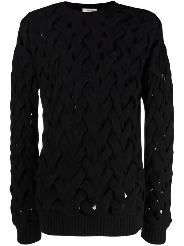Valentino Garavani Woven Knitted Jumper