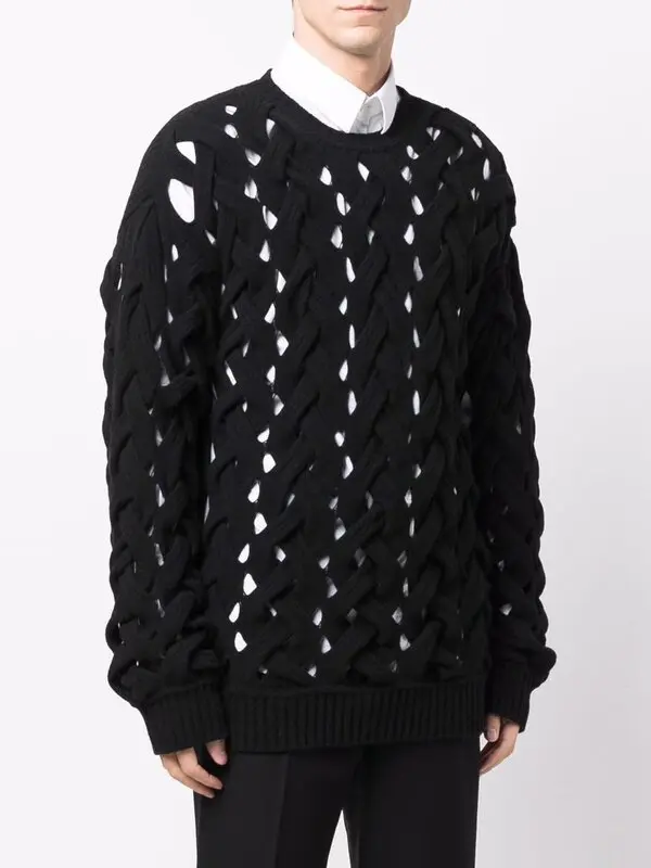 Valentino Garavani Woven Knitted Jumper