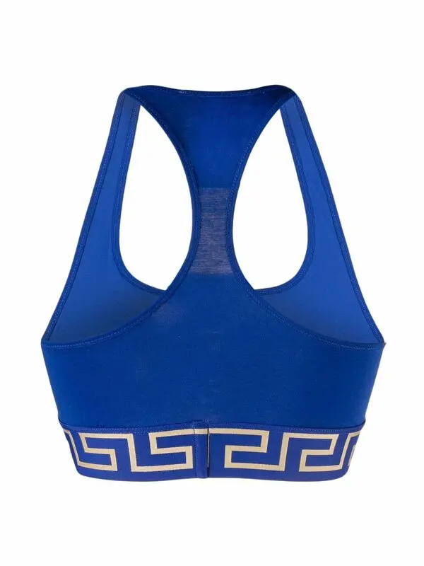 Versace Greca Border Bralette - Blue