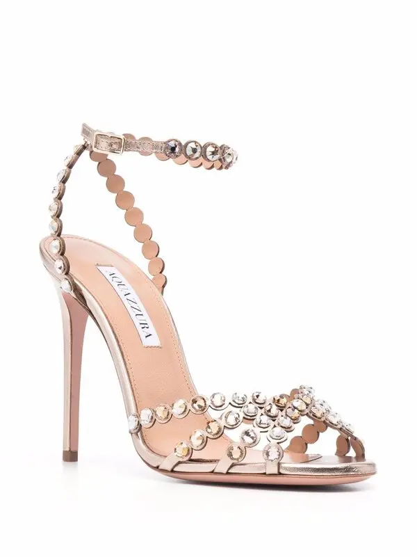 AQUAZZURA Tequila 105 Sandals - Gold