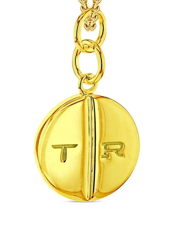 TRUE ROCKS Round Pill Necklace - Gold