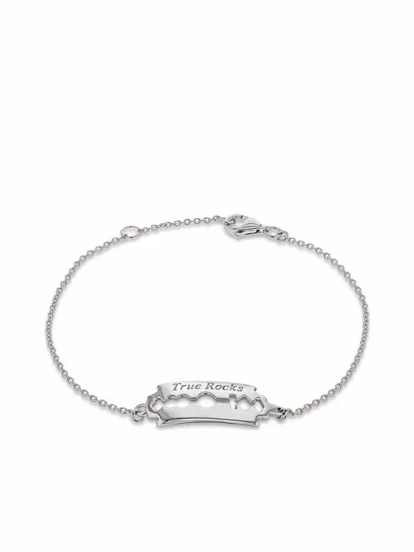 TRUE ROCKS Razor Charm Bracelet - Silver