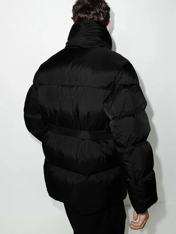 Off-White Hands Off Belted Puffer Down Jacket