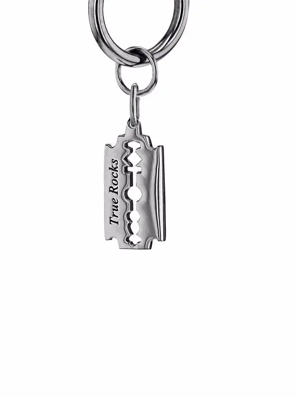 TRUE ROCKS Razor Hoop Earring - Silver