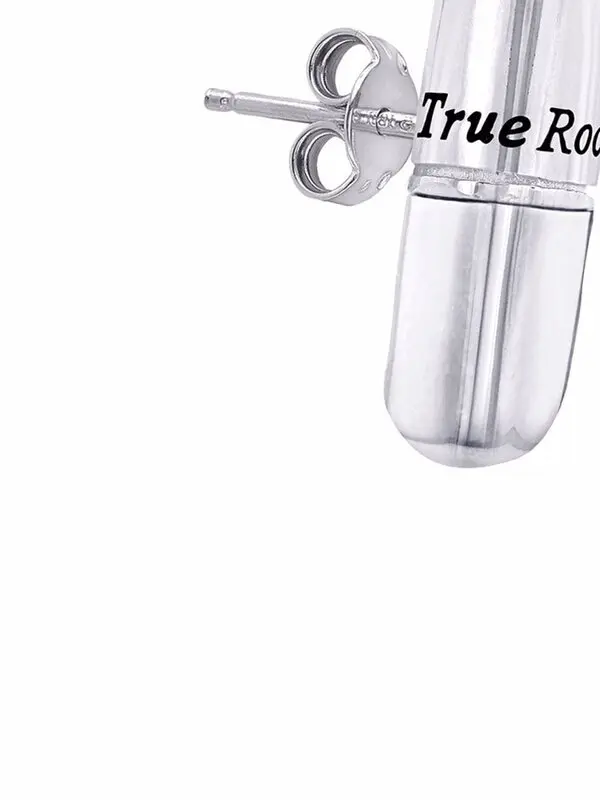 TRUE ROCKS Pill Stud Earring - Silver