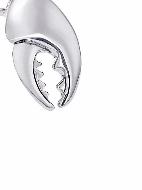 TRUE ROCKS Crab Claw Stud Earring - Silver