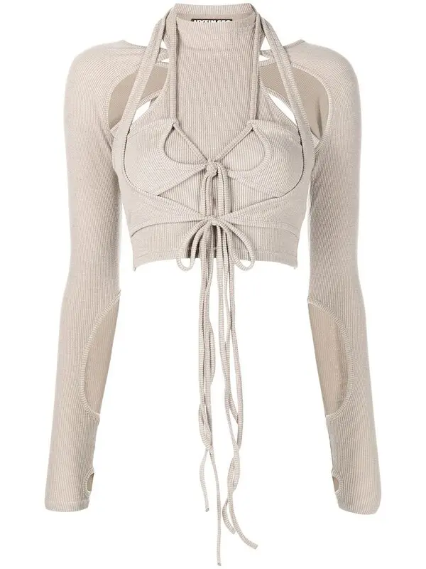 HYEIN SEO Crossover-strap Cut-out Top