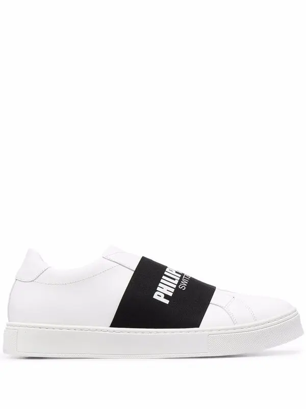 Philipp Plein Logo Strap Slip-on Sneakers