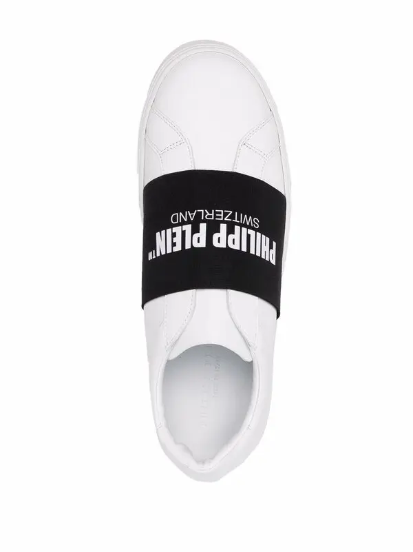 Philipp Plein Logo Strap Slip-on Sneakers