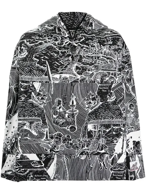 BORAMY VIGUIER Drawing Print Hoodie