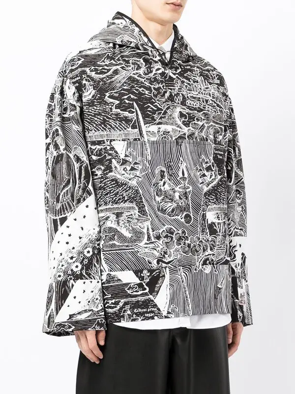 BORAMY VIGUIER Drawing Print Hoodie