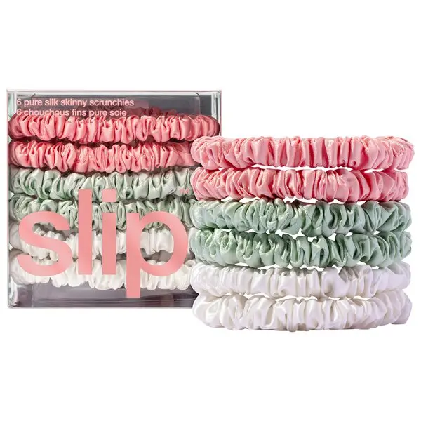 Slip Pure Silk Skinny Scrunchies Set Of 6 - Bellerose