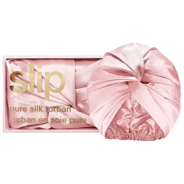 Slip Pure Silk Turban - Pink