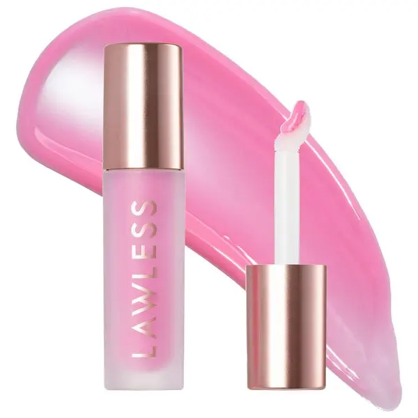 LAWLESS Forget The Filler Lip Plumper Line Smoothing Gloss - Daisy Pink