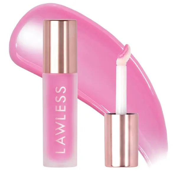 LAWLESS Forget The Filler Lip Plumper Line Smoothing Gloss - Strawberry Popsicle
