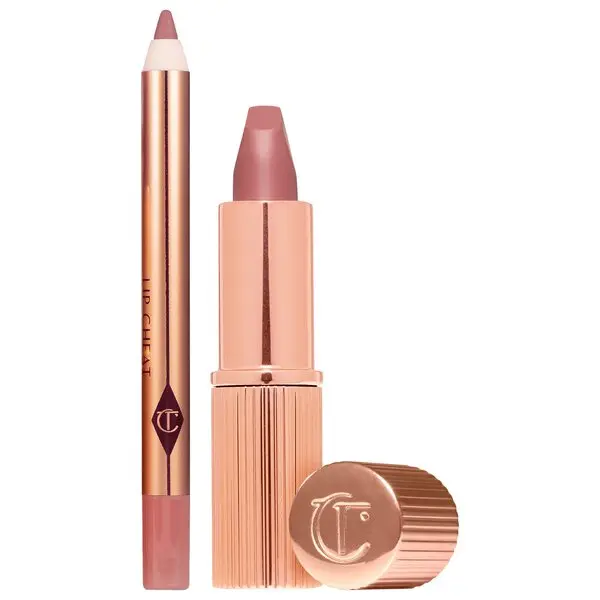 Charlotte Tilbury Mini Lipstick & Liner Set - Pillow Talk