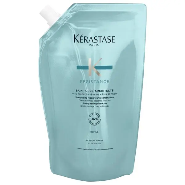 Kerastase Resistance Strengthening Shampoo For Damaged Hair From Heat Styling - One-color