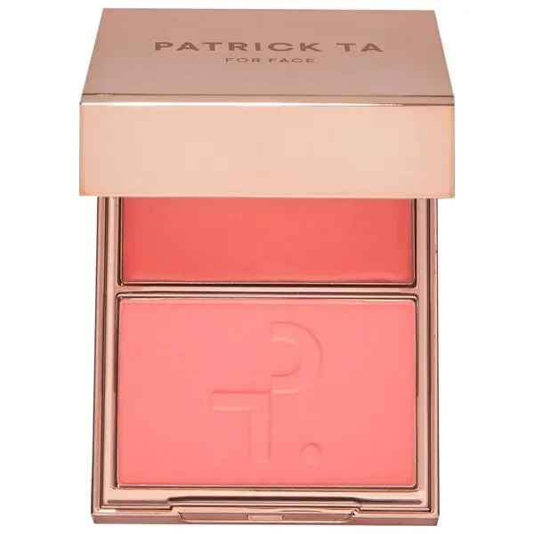 Patrick Ta Major Headlines Double-take Crème & Powder Blush Duo - She's The Moment (soft Tangerine)