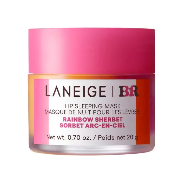 LANEIGE Lip Sleeping Mask Intense Hydration With Vitamin C - Baskin Robbins Rainbow Sherbet