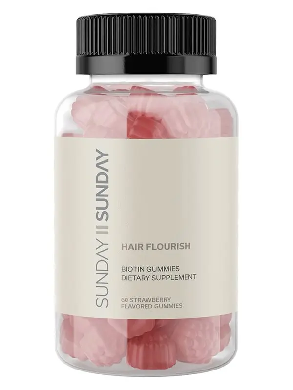 SUNDAY II SUNDAY Hair Flourish Vegan Biotin Gummies