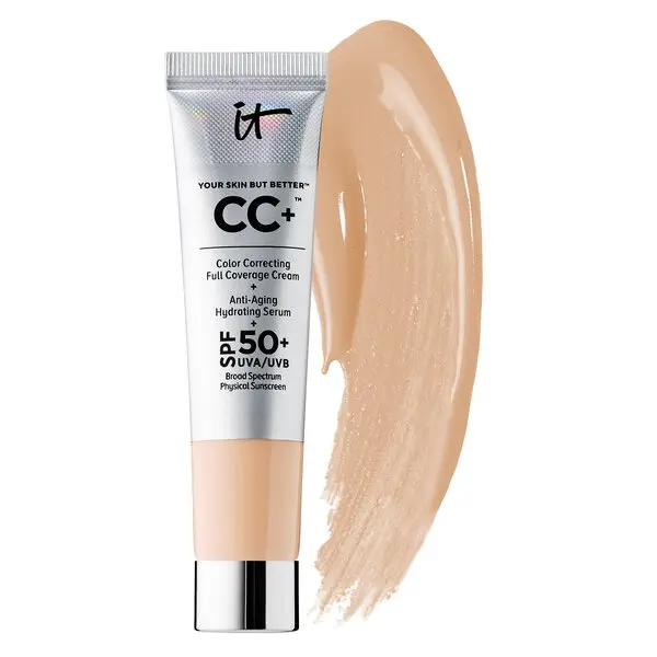 IT COSMETICS Mini Cc+ Cream Full Coverage Color Correcting Foundation With Spf 50 - Light