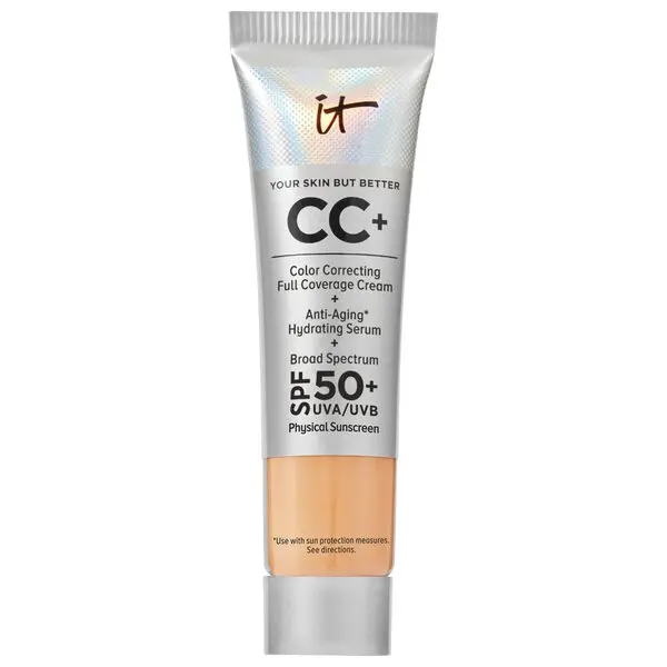 IT COSMETICS Mini Cc+ Cream Full Coverage Color Correcting Foundation With Spf 50 - Medium Tan