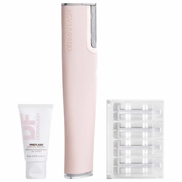 DERMAFLASH Luxe+ Advanced Sonic Dermaplaning + Peach Fuzz Removal - Blush Pink