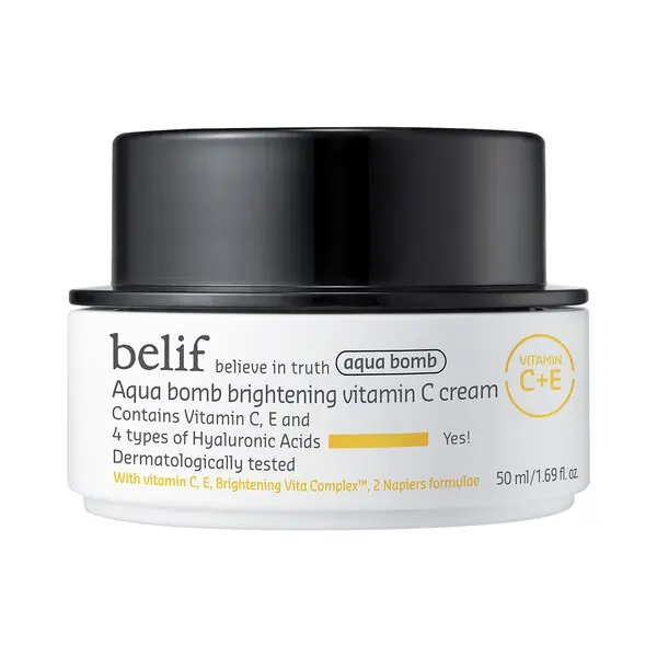 Belif Aqua Bomb Brightening Vitamin C Cream With Hyaluronic Acid - One-color