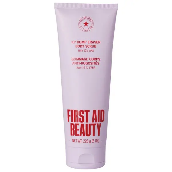 FIRST AID BEAUTY Kp Bump Eraser Body Scrub With 10% Aha Body Exfoliant For Keratosis Pilaris - Peach