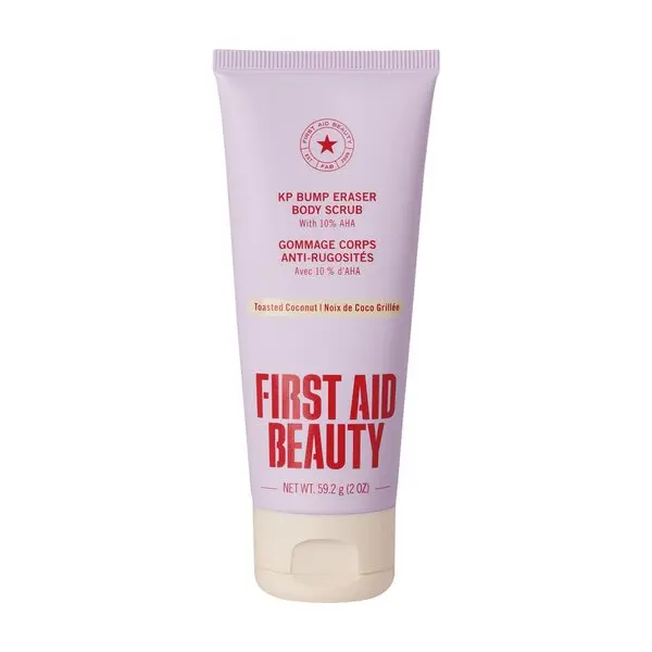 FIRST AID BEAUTY Kp Bump Eraser Body Scrub With 10% Aha Body Exfoliant For Keratosis Pilaris Toasted Coconut - Peach