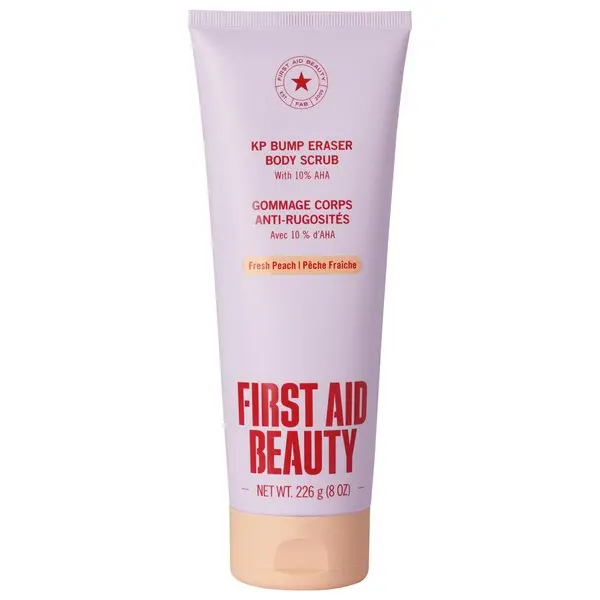 FIRST AID BEAUTY Kp Bump Eraser Body Scrub With 10% Aha Body Exfoliant For Keratosis Pilaris Toasted Coconut - Peach