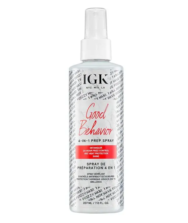 IGK Good Behavior 4-in-1 Heat Protection Blow Dry Prep Spray - One-color